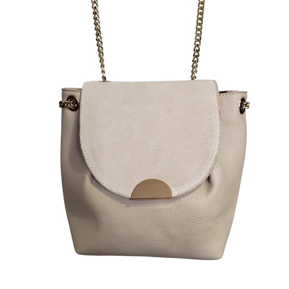 Moda Luxe | Bags | Moda Luxe Breanna Shoulder Bag Beige Pebbled Leather ...